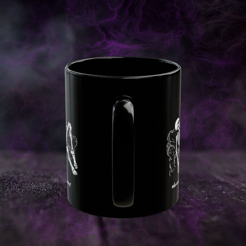 Cool Skeleton Vibes Mug, Cool Look Skeleton Design, Halloween Essence ...