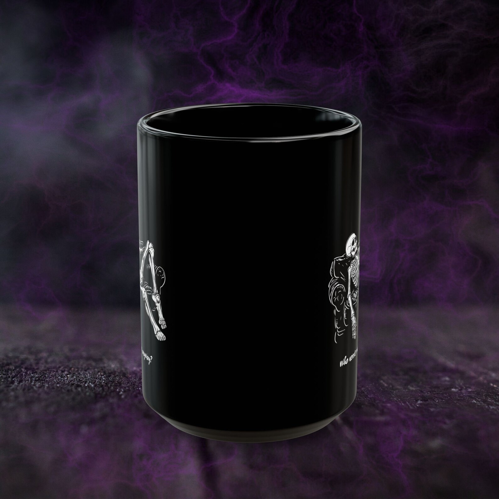 Cool Skeleton Vibes Mug, Cool Look Skeleton Design, Halloween Essence ...
