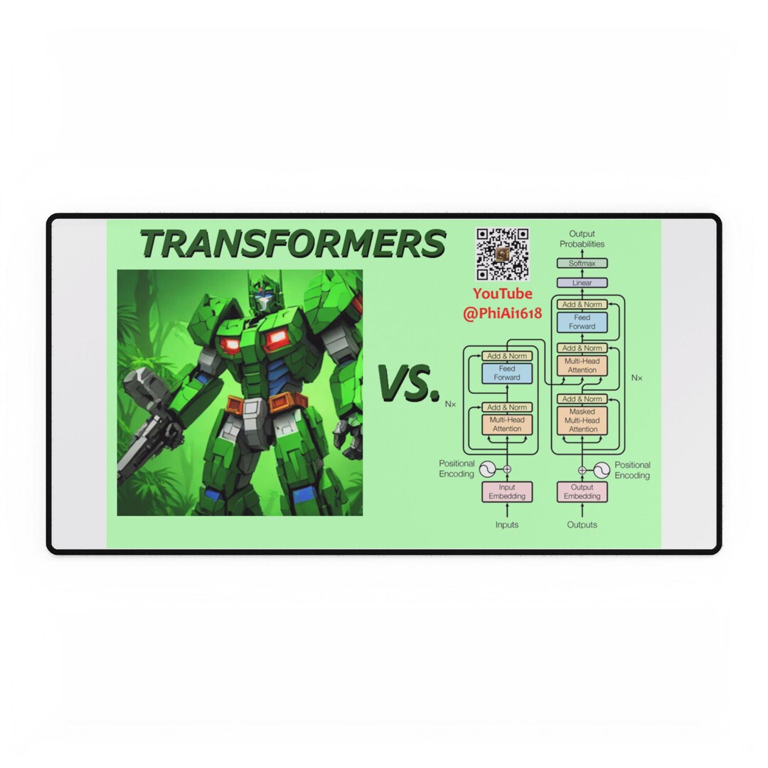 Desk Mats Genai-generated Transformer-like Character Vs. Transformer ...