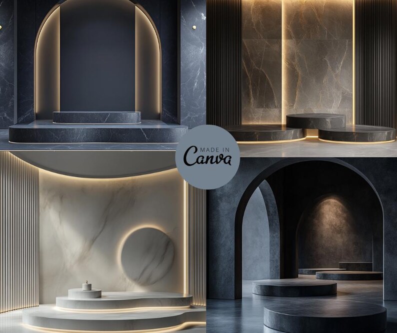 87 Product Stand Backdrops | MRR & PLR License | Digital Backgrounds ...