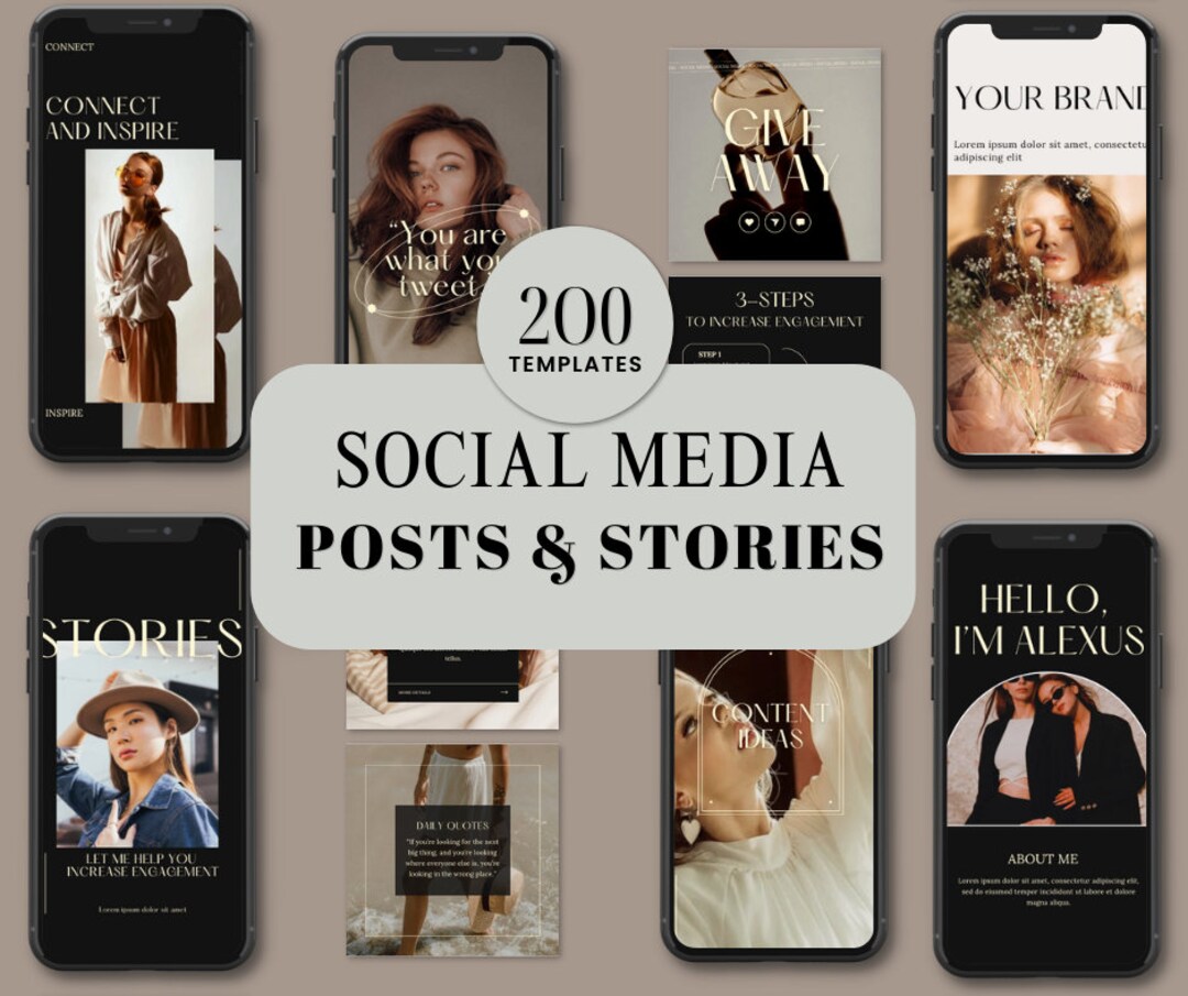 Social Media Templates, Instagram Post & Stories Templates, Social ...