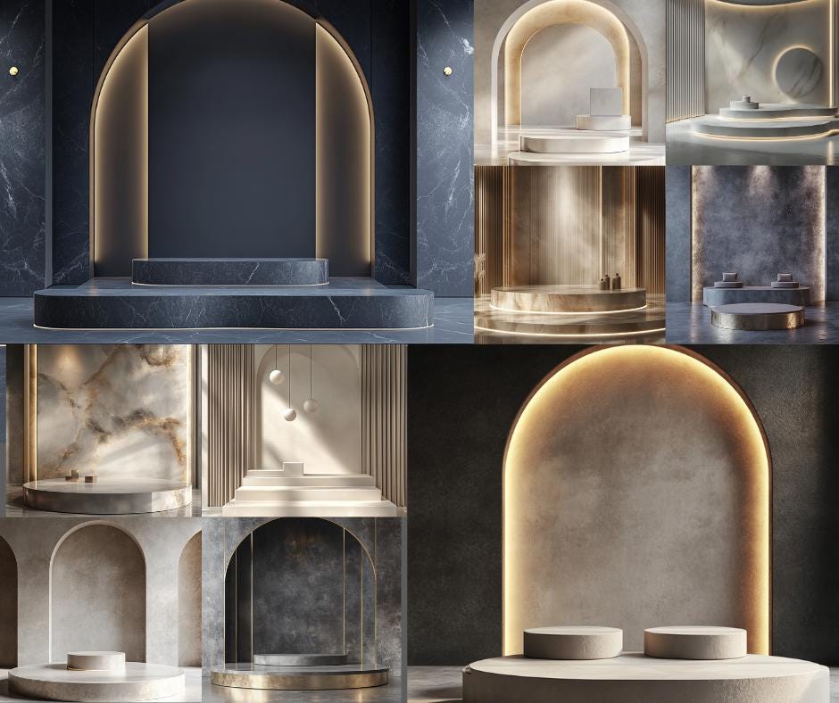 87 Product Stand Backdrops | MRR & PLR License | Digital Backgrounds ...