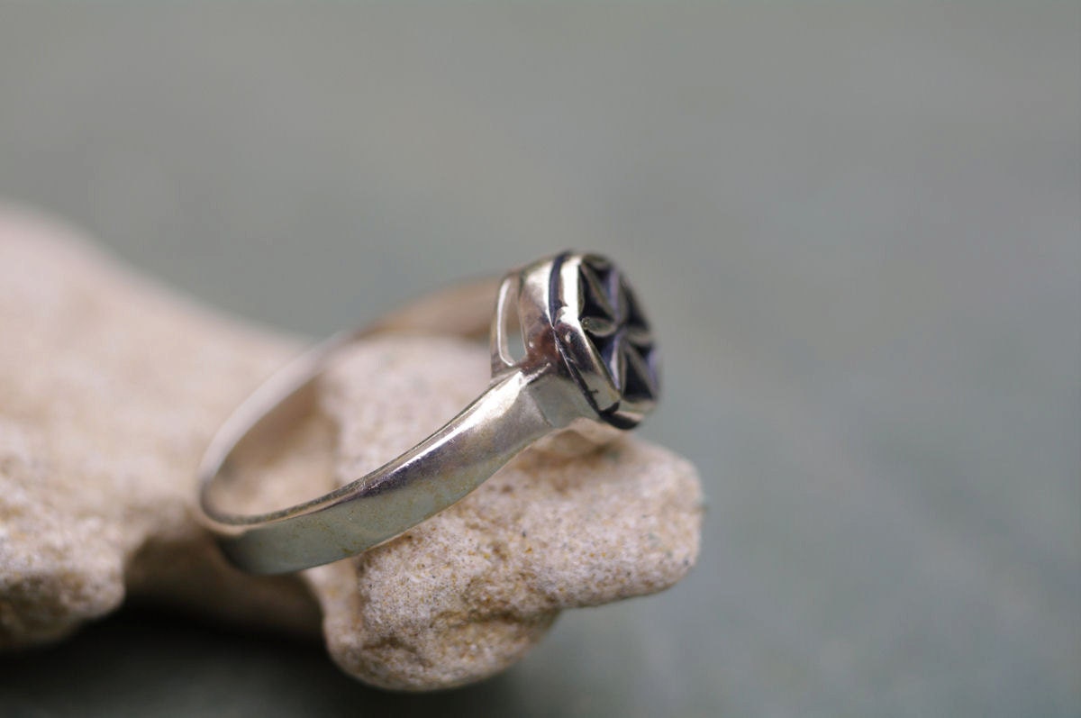 Original Flower of Life Ring Sterling Silver Available in | Etsy