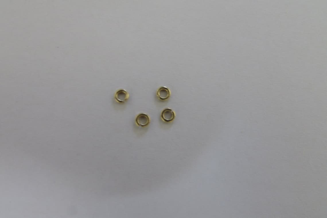 14K Solid Gold jump rings open jump rings for gold chains | Etsy