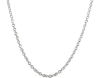 24 Inch Sterling Silver Antiqued Rollo Chain - Etsy