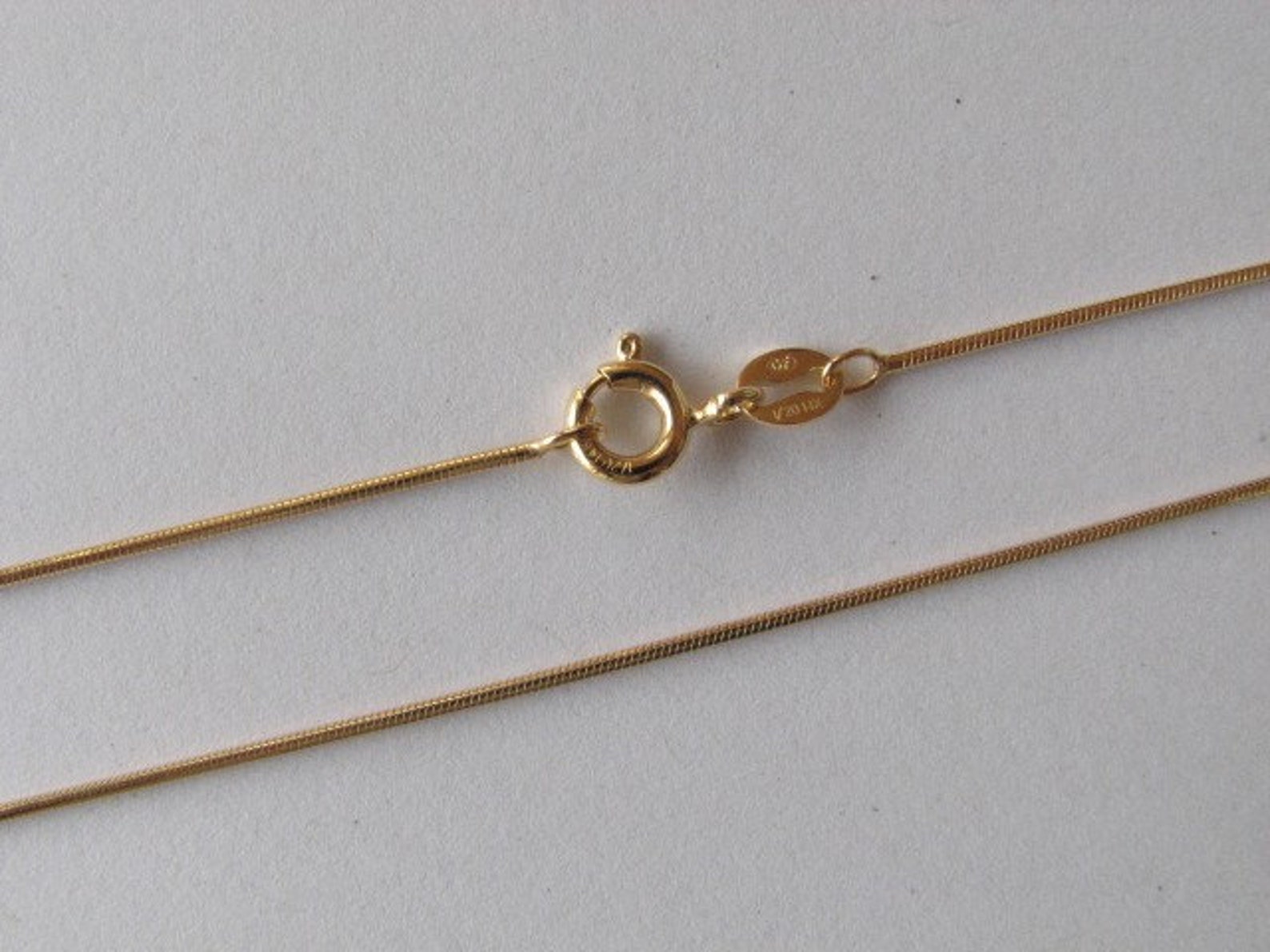 30 Inch 14K Gold Fill Snake Chain Necklace With Spring Clasp - Etsy