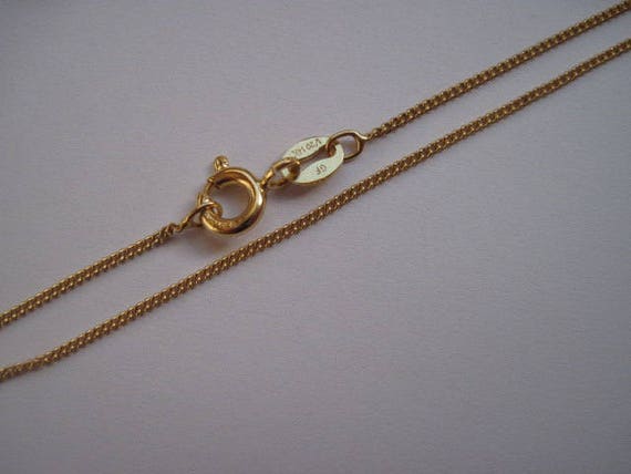 21 Inch 14K Goldfill Curb Chain Fine Necklace With Spring | Etsy