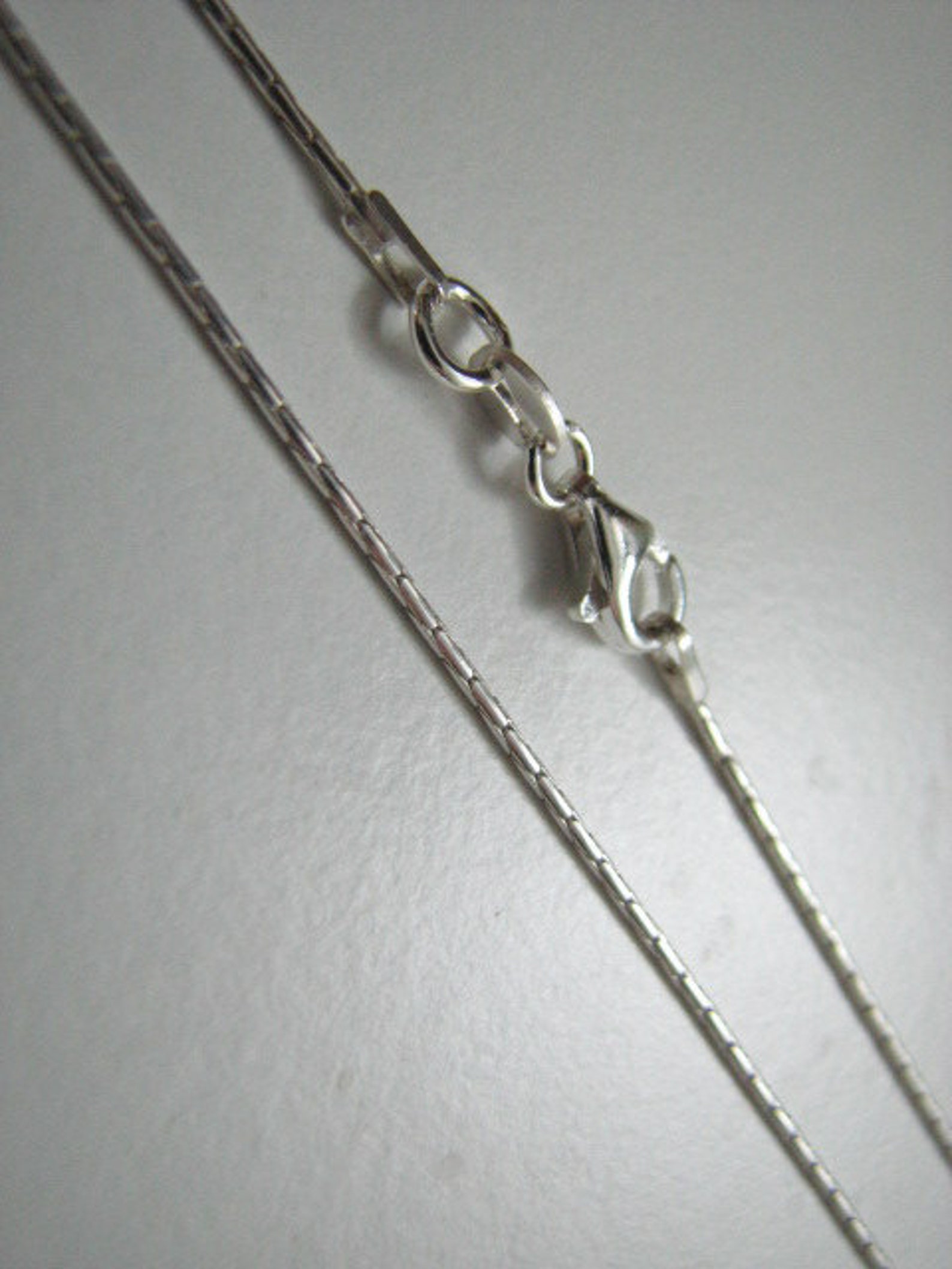 40 Inch Boston Chain Necklace With Lobster Clasp 1.2mm Thick | Etsy