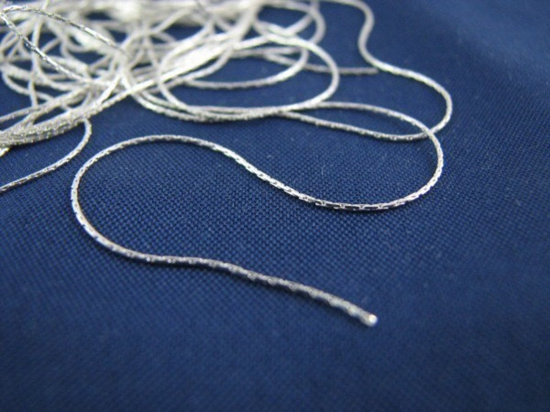 6 Feet Sterling Silver Stringing and Beading Chain 0.6 Mm Bulk on Spool ...