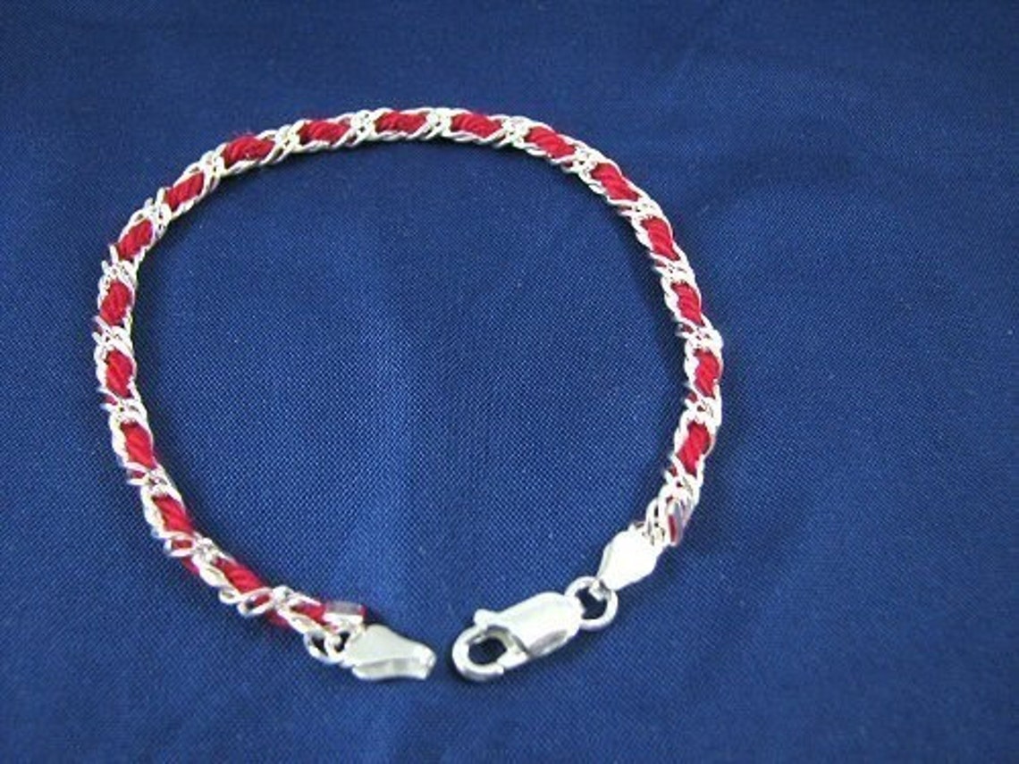 Original Kabbalah Red String Bracelet Sterling Silver - Etsy
