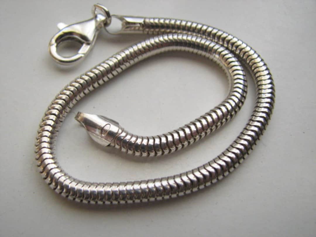 5mm Snake Chain Necklace 20 Inch Sterling Silver Heavy Weight Silver ...