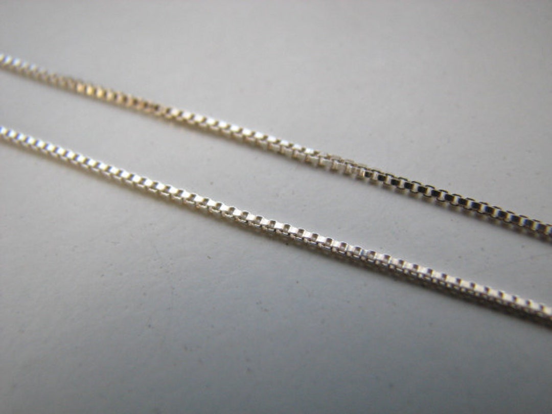 12 Feet Sterling Silver Fine Box Chain Bulk on Spool 0.8mm - Etsy