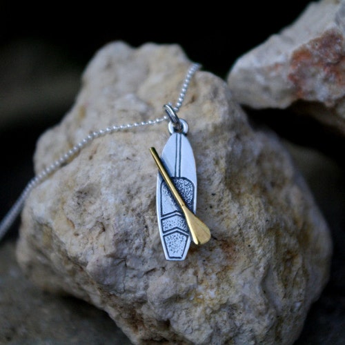 Stand up Paddle Board Charm Pendant Necklace SUP Jewelry - Etsy