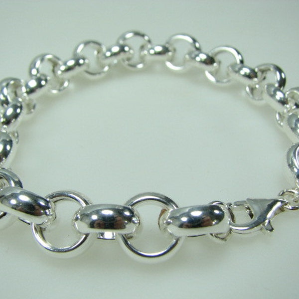 Silver Rolo Bracelet - Etsy