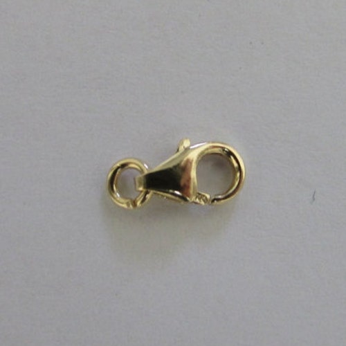 14K Gold Lobster Clasp Real Gold Fishlock Clasp Solid 14K | Etsy