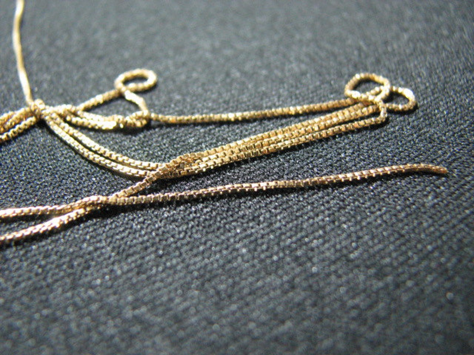 20 Feet Gold Filled Box Chain 0.7mm Fine Unfinished Bulk on | Etsy