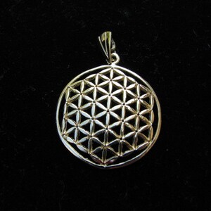 Original Flower of Life Pendant Gold Filled, Large Charm, Sacred ...