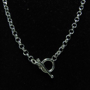 4mm Rolo Chain, 20 Inch Diamond Cut Rolo Necklace With Toggle Clasp ...