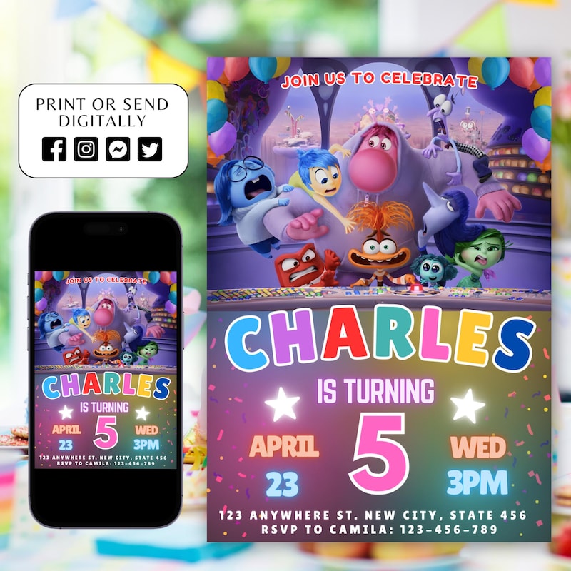 Inside Out Themed Svg - Etsy