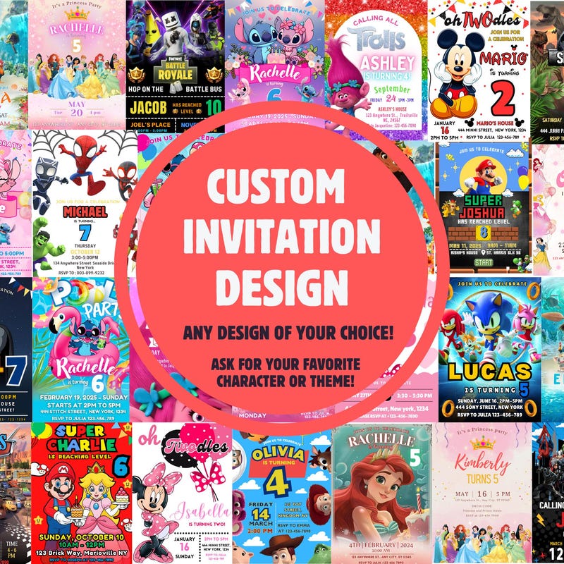 Custom Invitations - Etsy