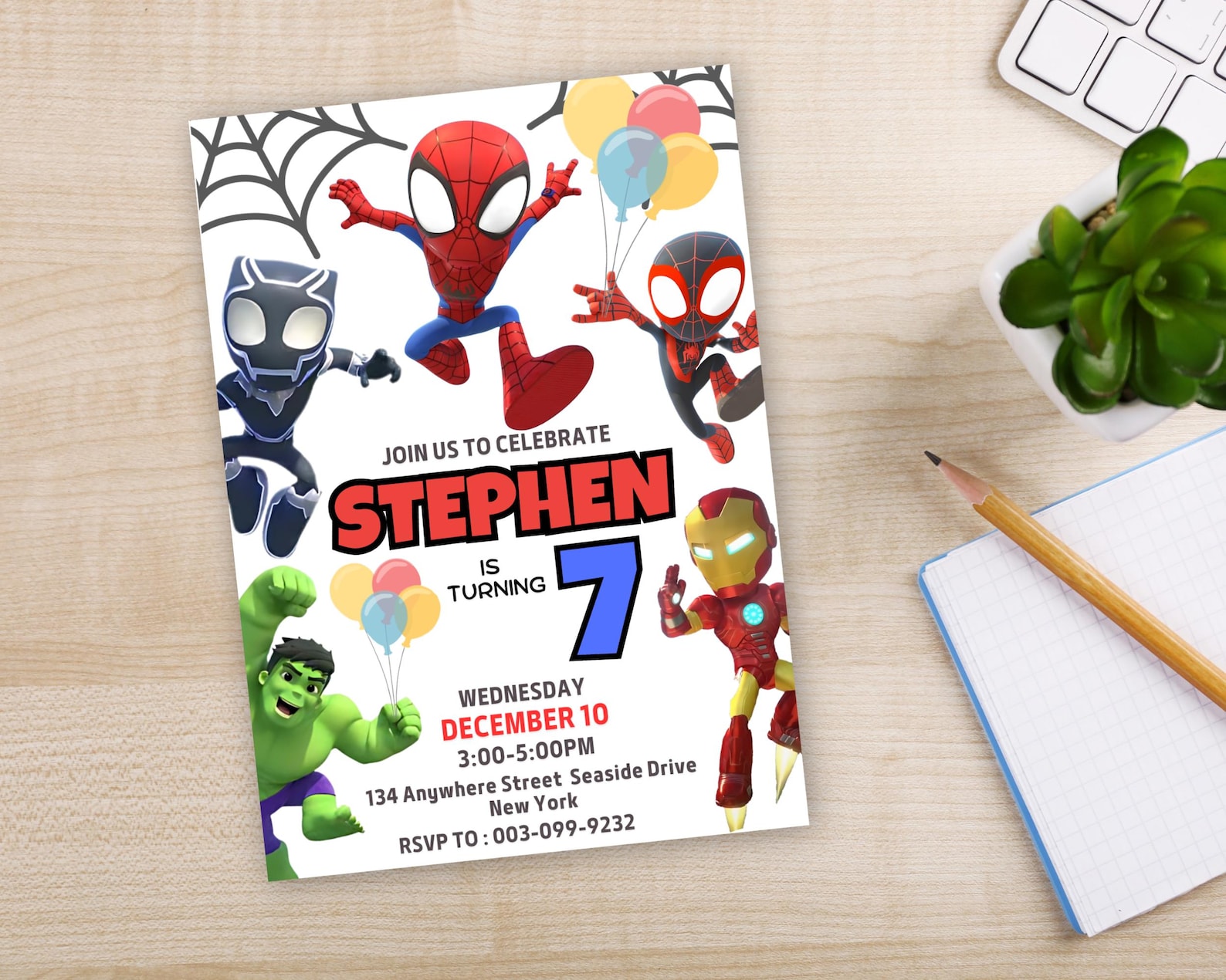 Spidey und seine erstaunliche Freunde Geburtstagseinladung, Spidey ...