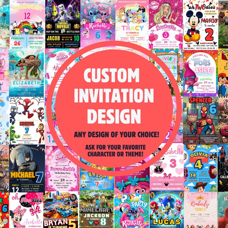 Custom Invitations - Etsy