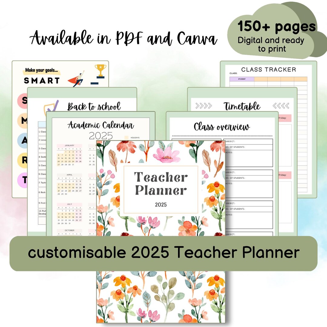 Australian Teacher Daily Planner 2025 | VIC School Dates | DIGITAL ...