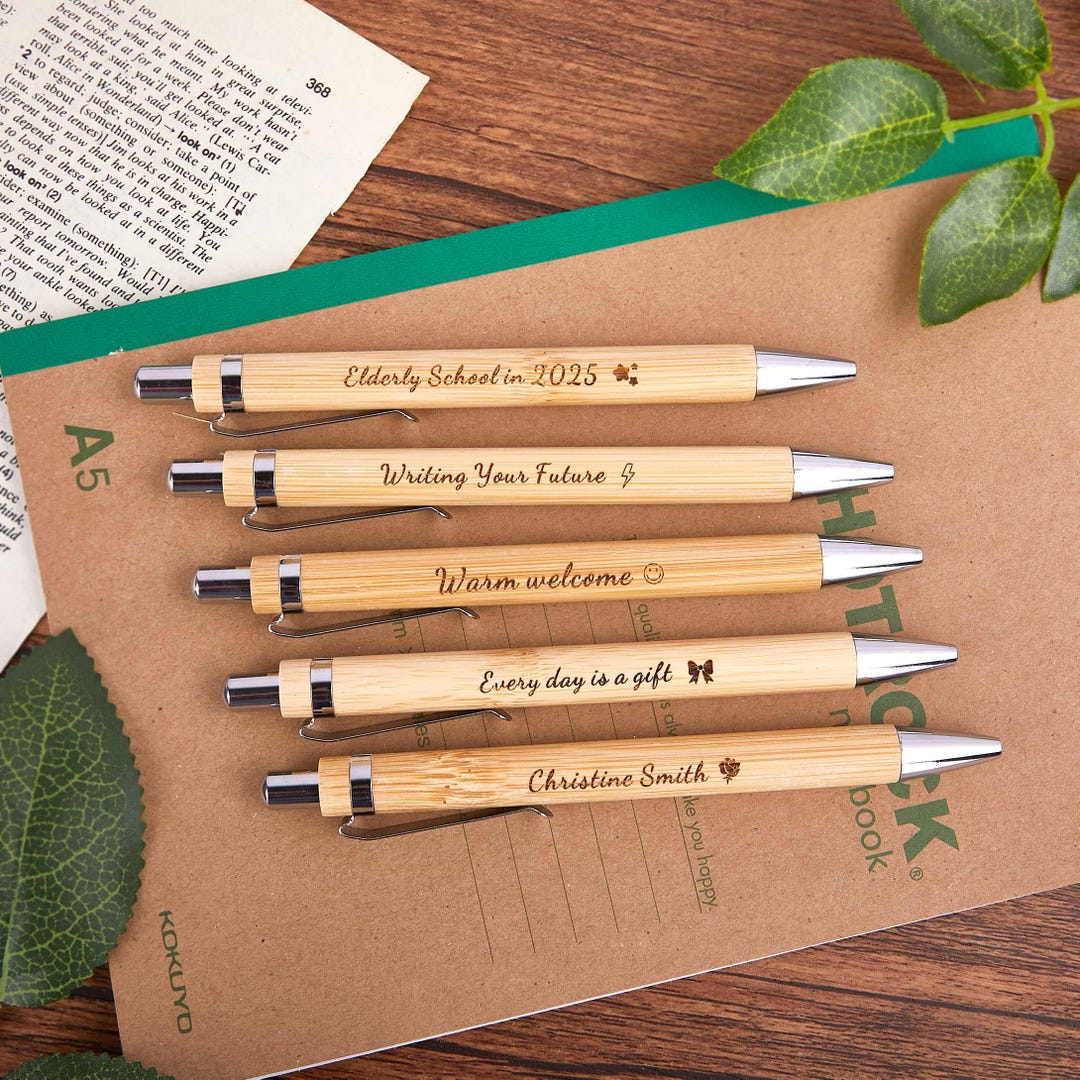 Engraved Wooden Pen,personalized Ballpoint Pen,custom Engraved Teacher ...