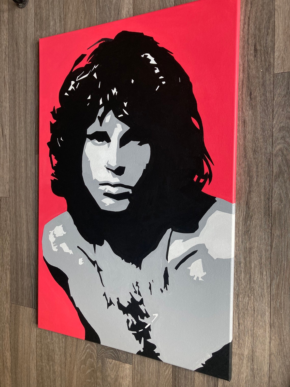 Jim Morrison the Doors Original Hand Painted Framed Pop Art Canvas ...