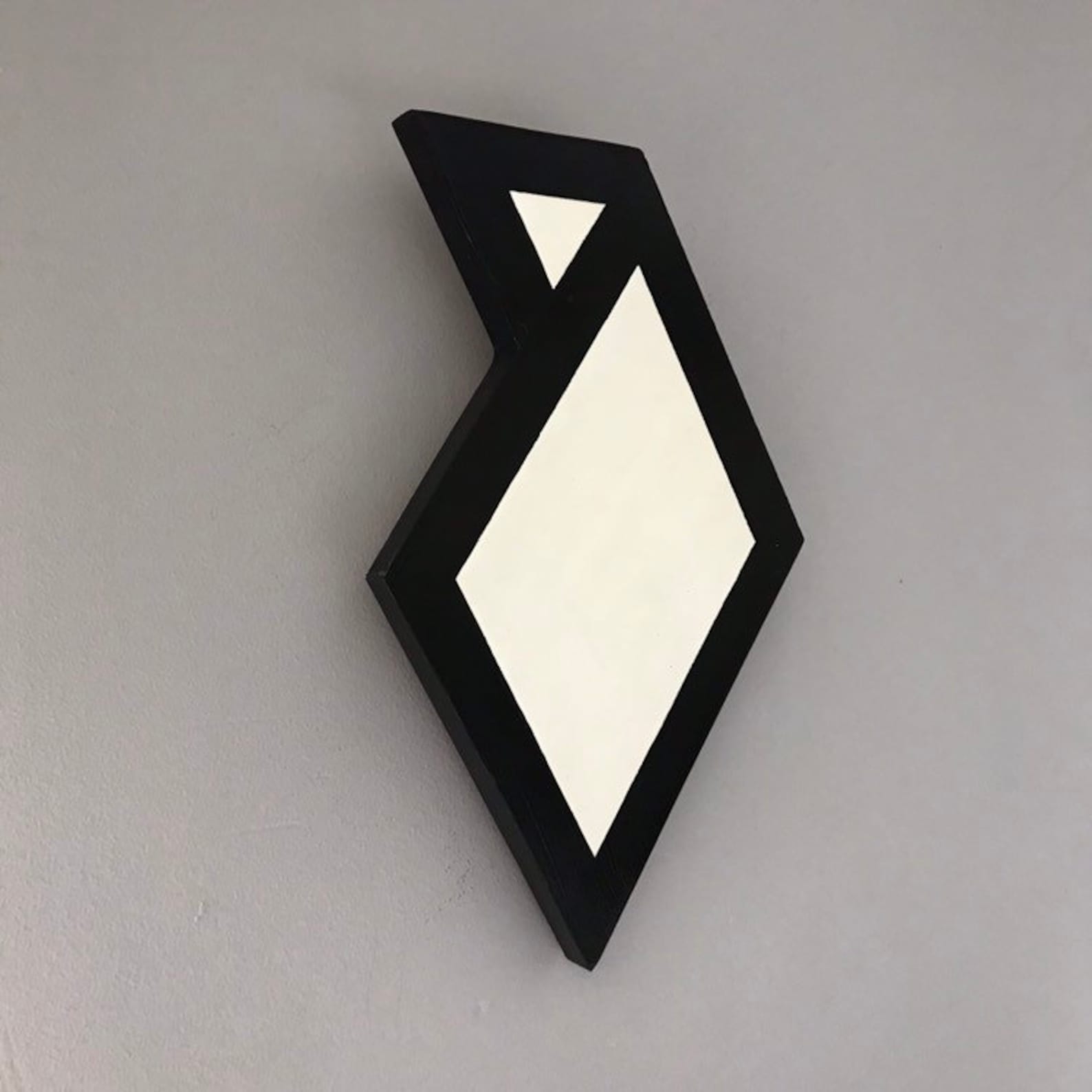 Original Abstract Geometric Painting Sculpture on MDF Wood Panel - Etsy