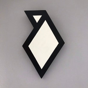 Original Abstract Geometric Painting Sculpture on MDF Wood Panel - Etsy