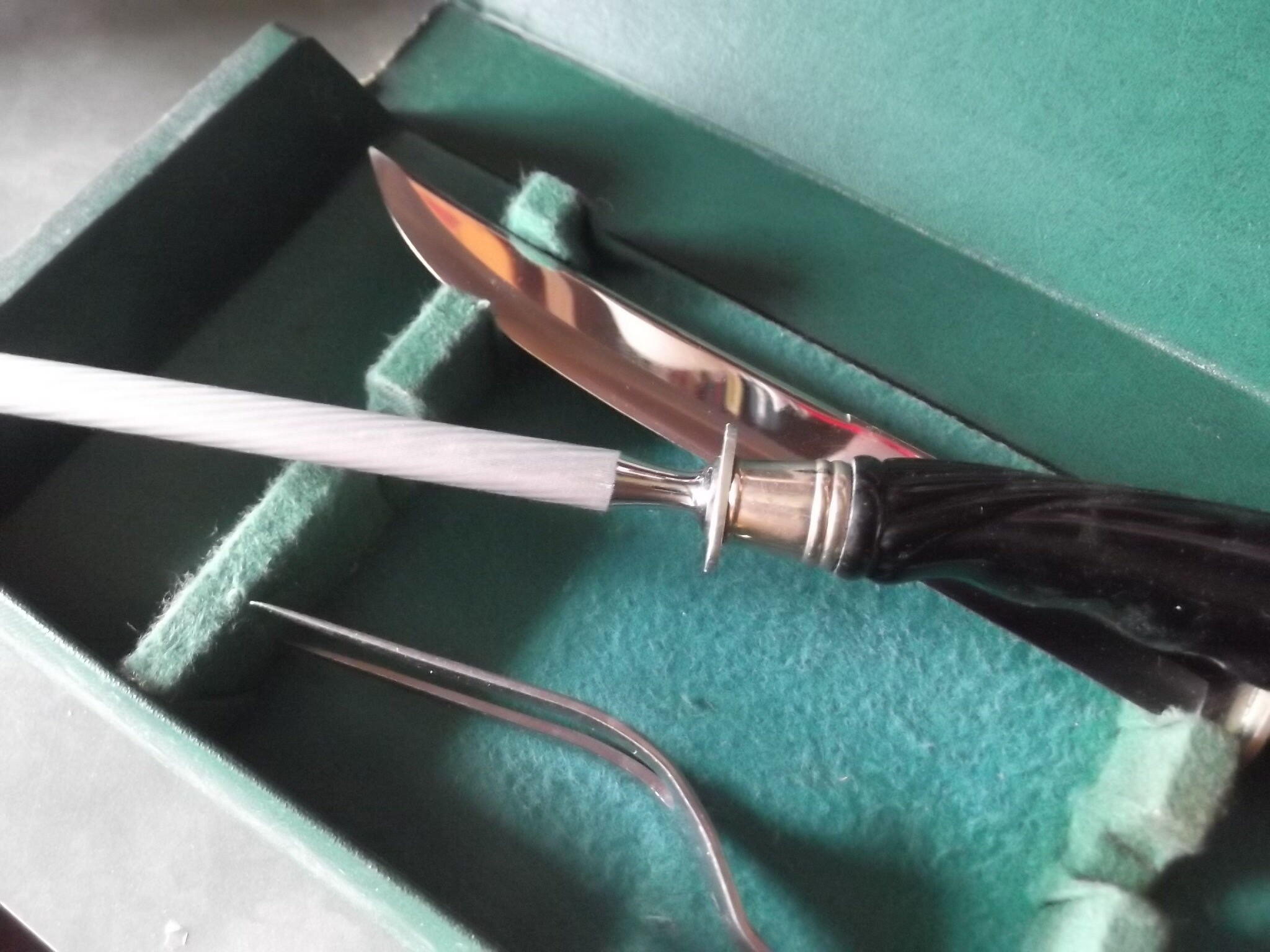 Beautiful Vintage Flint Stainless USA Made 3 Piece Carving Set - Etsy