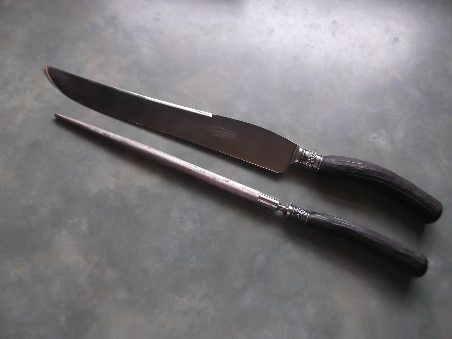 Vintage Robeson Cutlery"sure Edge" Cutlery 2 Piece Carving Knife and ...
