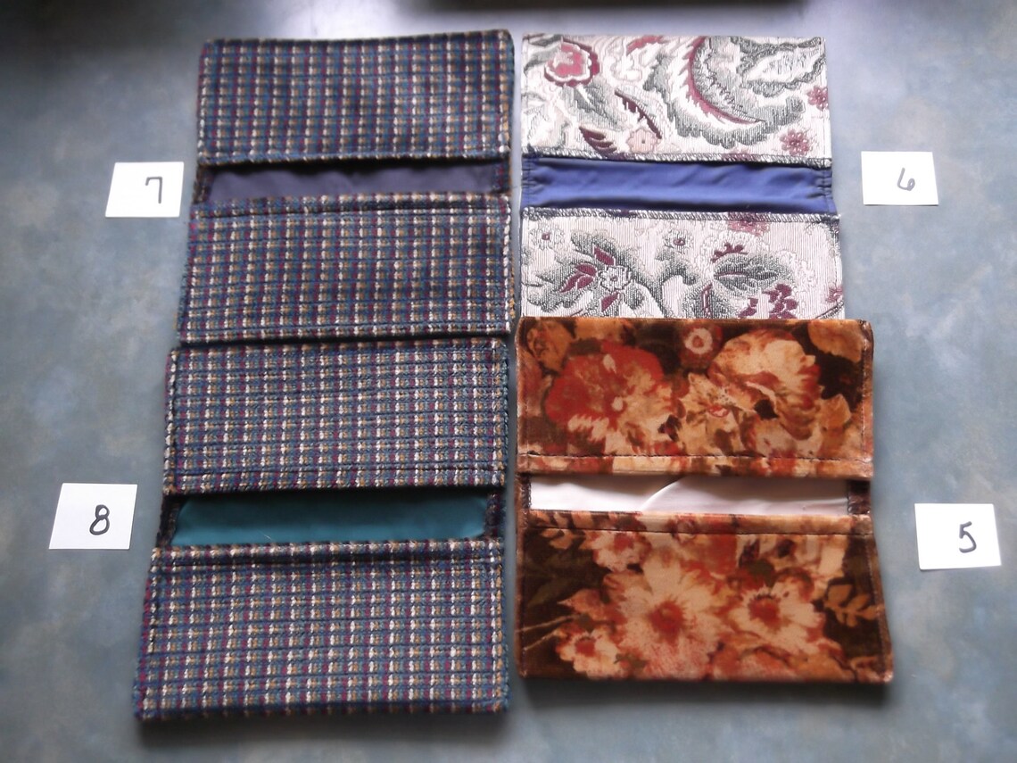 Cloth Checkbook Coversfabric Custom Walletsyour Choice | Etsy