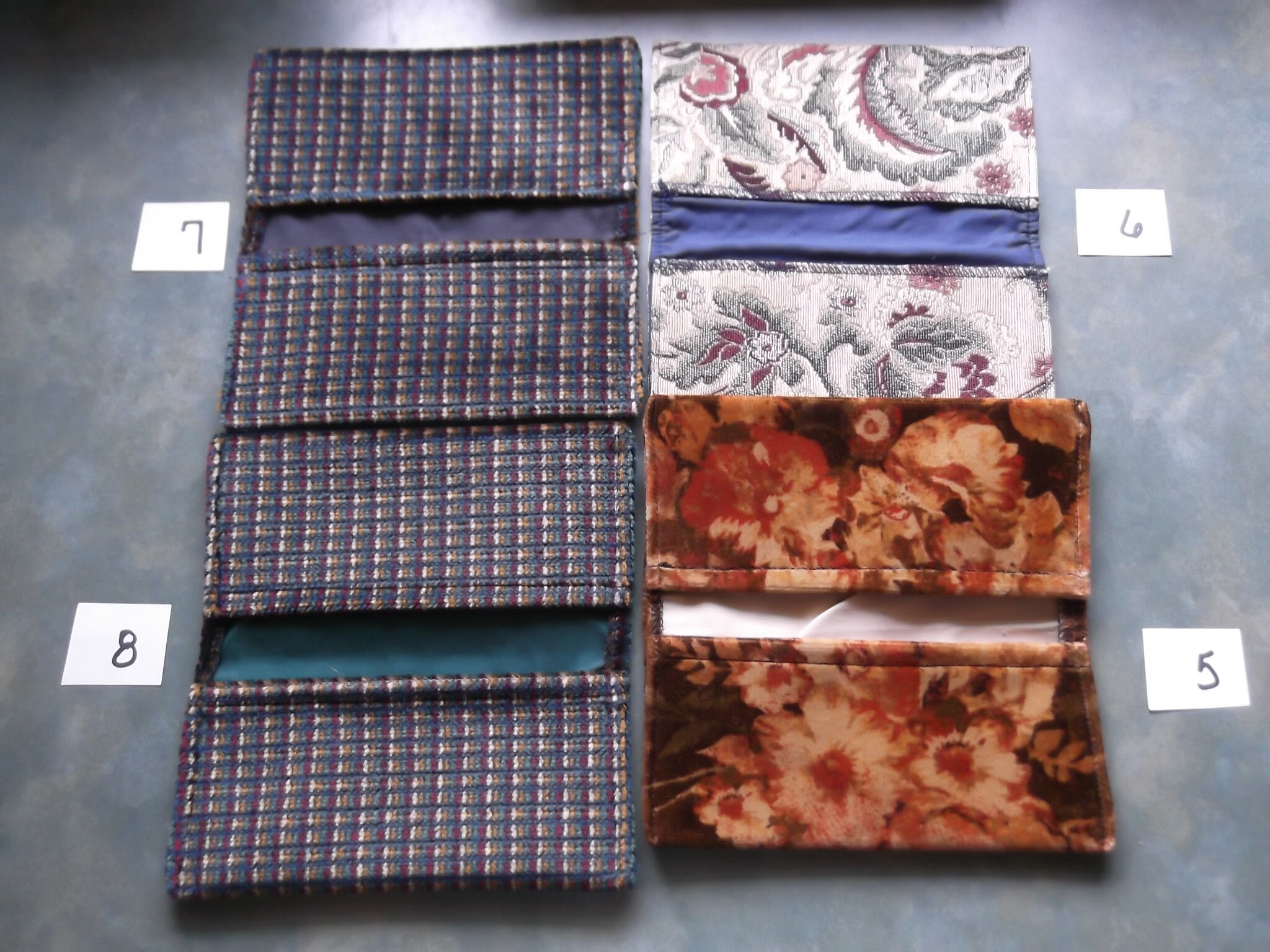 Cloth Checkbook Coversfabric Custom Walletsyour Choice - Etsy