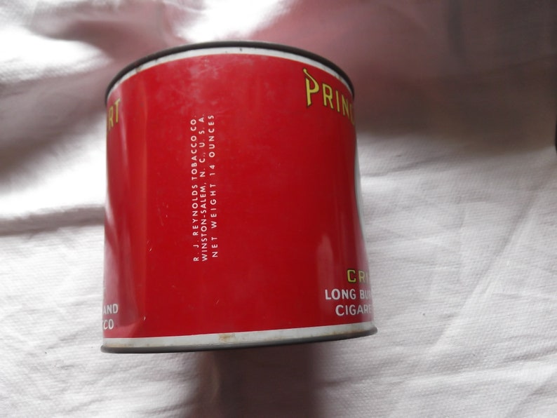 Vintage R.J Reynolds Prince Albert Tobacco 14 OZ Tin5 Tall-has Top ...
