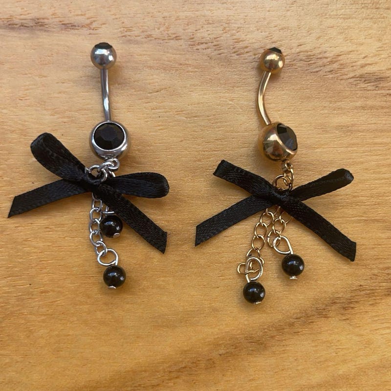 Bow Belly Ring - Etsy