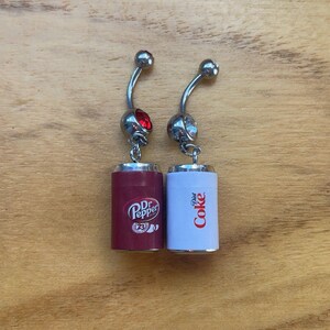 Diet Coke/ Dr Pepper Belly Ring Piercing - Etsy