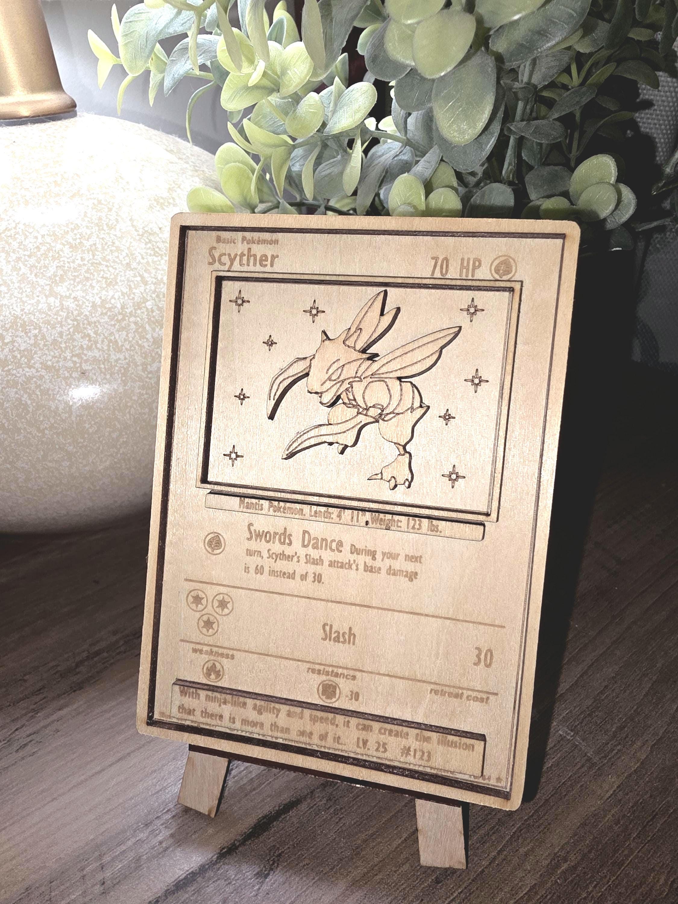 Laser-engraved 3D Wooden Pokemon Card – Original 151 - Etsy