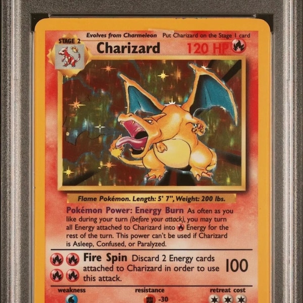 Thick Charizard Card - Etsy