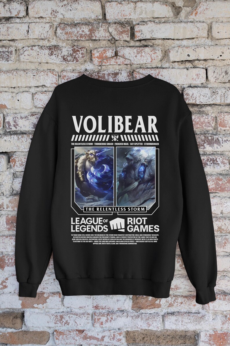 Volibear Sweatshirt | League of Legends Unisex Crewneck - Etsy