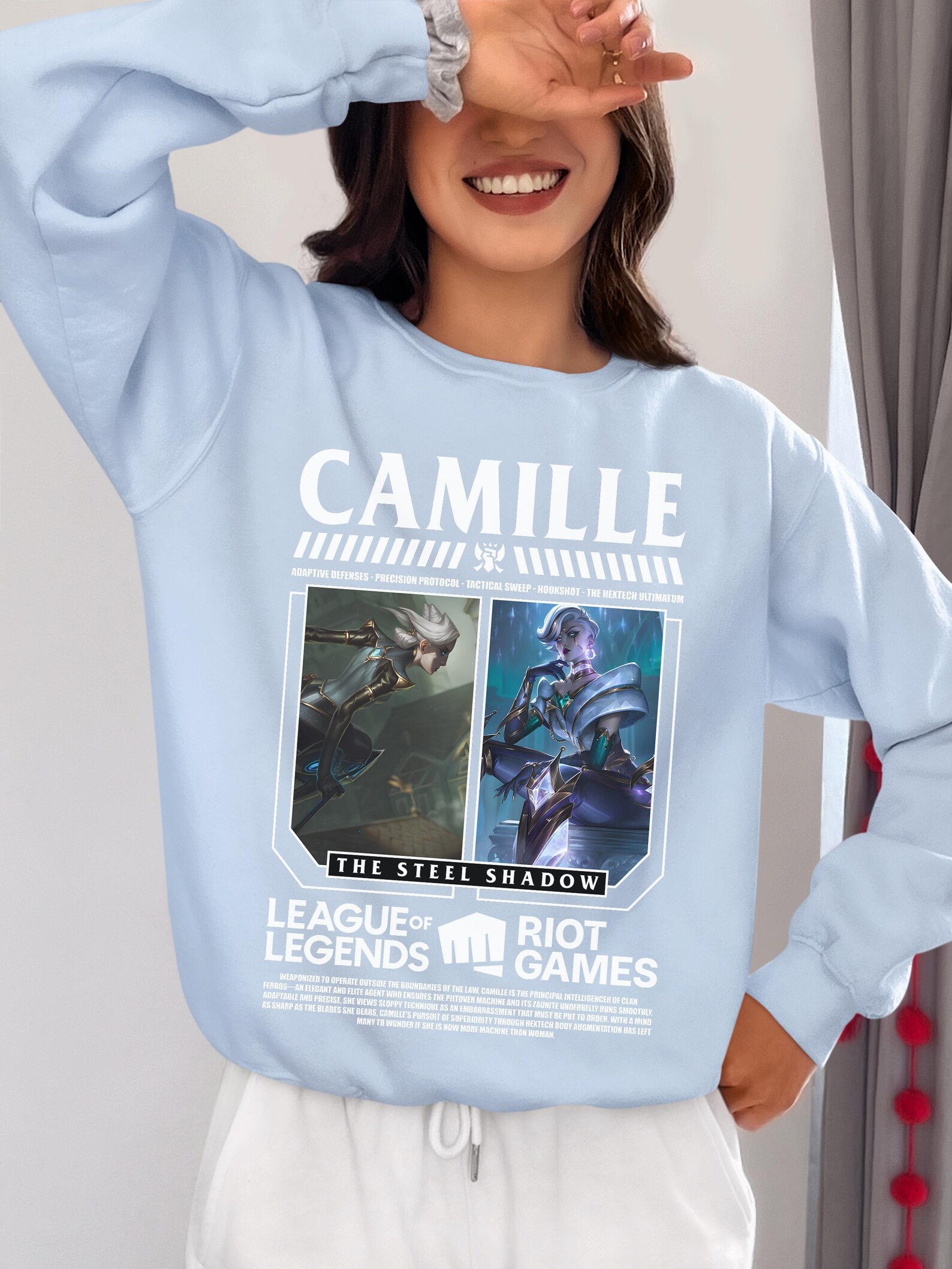 Camille League of Legends Sweatshirt | Unisex Gaming Pullover ...