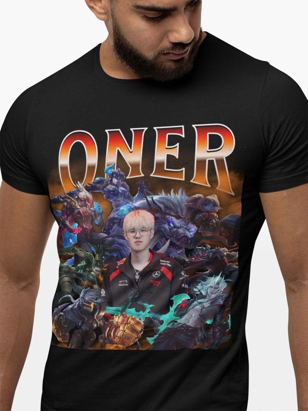 Oner League of Legends T-shirt T1 Sejuani Lee Sin Poppy Nidalee Vi ...