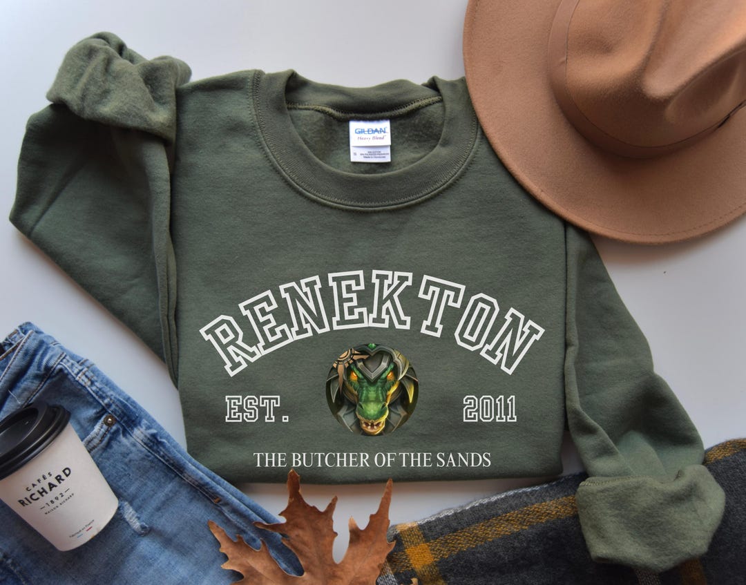 Renekton Sweatshirt, League of Legends Sweater Cozy Gamer Jumper Lol ...