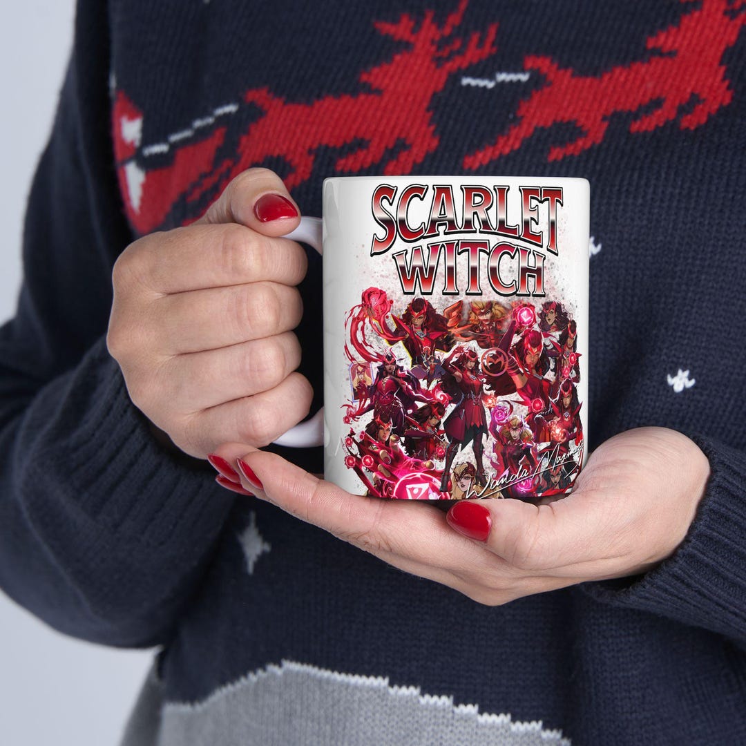 Scarlet Witch Marvel Rivals Mug Wanda Maximoff Merch Gamer Fan Gift for ...