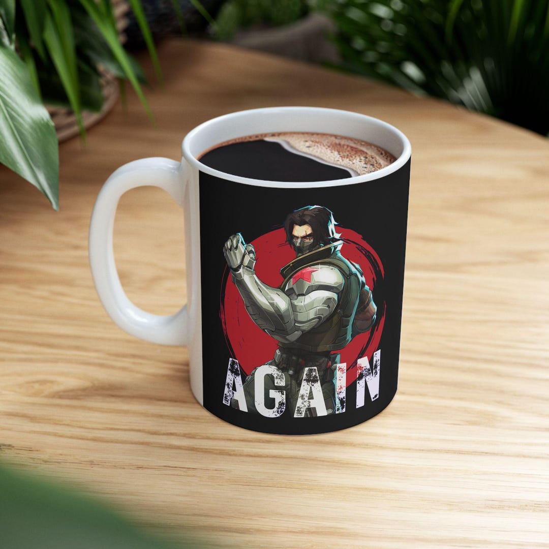Winter Soldier Mug Marvel Rivals Bucky Barnes Again Tea Coffee Cup ...