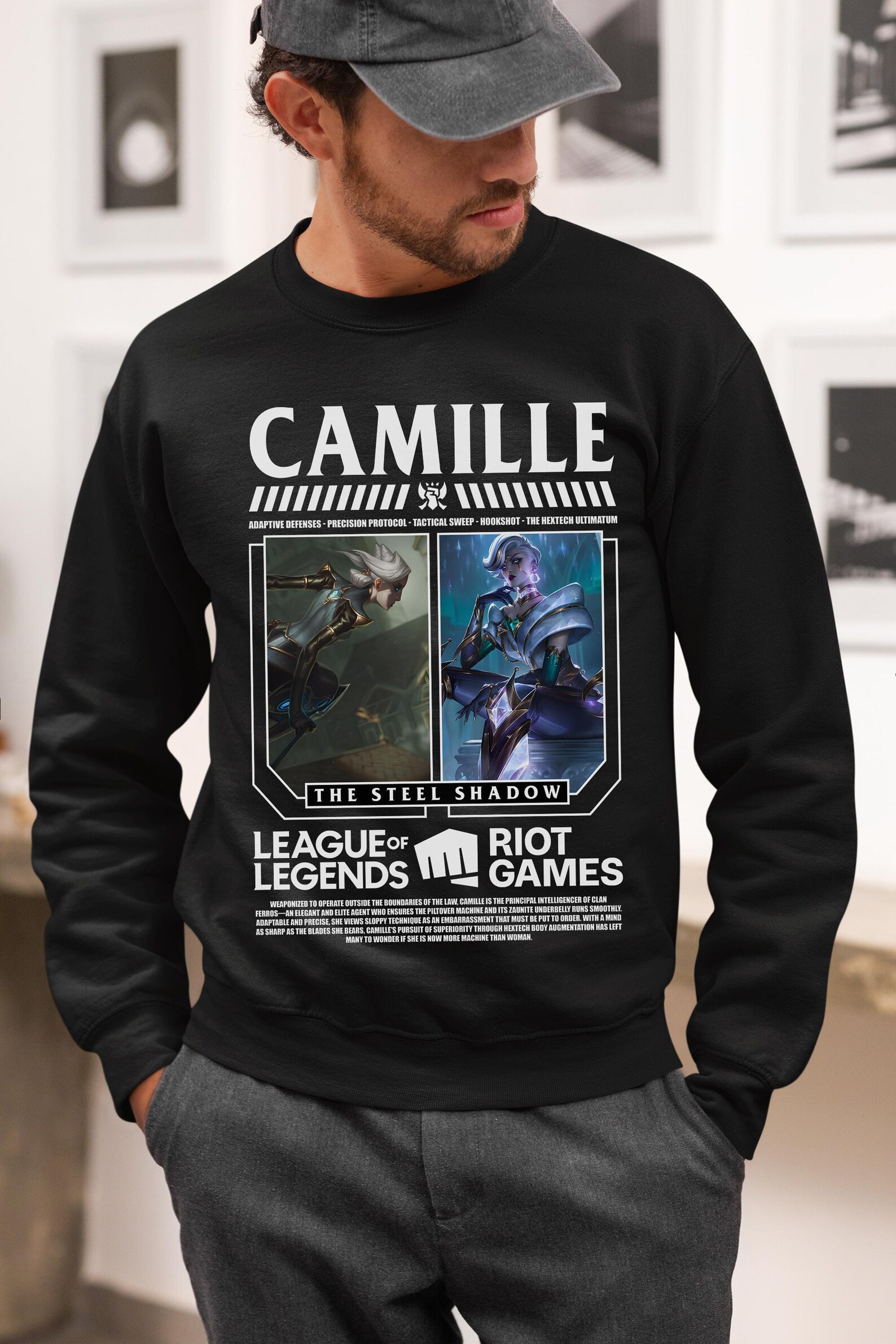 Camille League of Legends Sweatshirt | Unisex Gaming Pullover ...