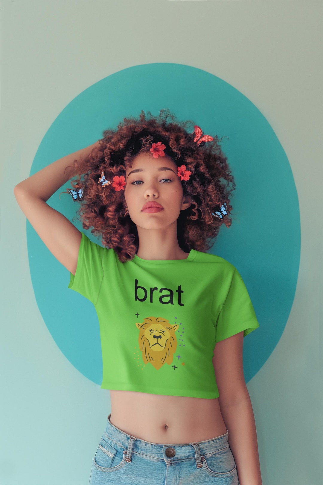 Brat Charli XCX Inspired Crop Top, Leo Zodiac Horoscope Astrology ...