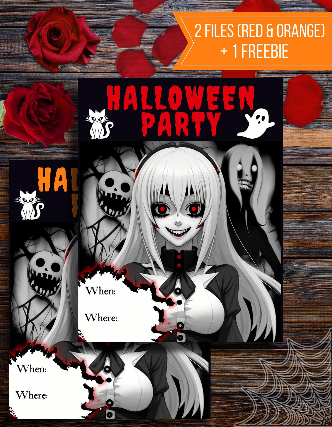 Printable Halloween Anime Party Invitation 2024, Cheap Halloween ...