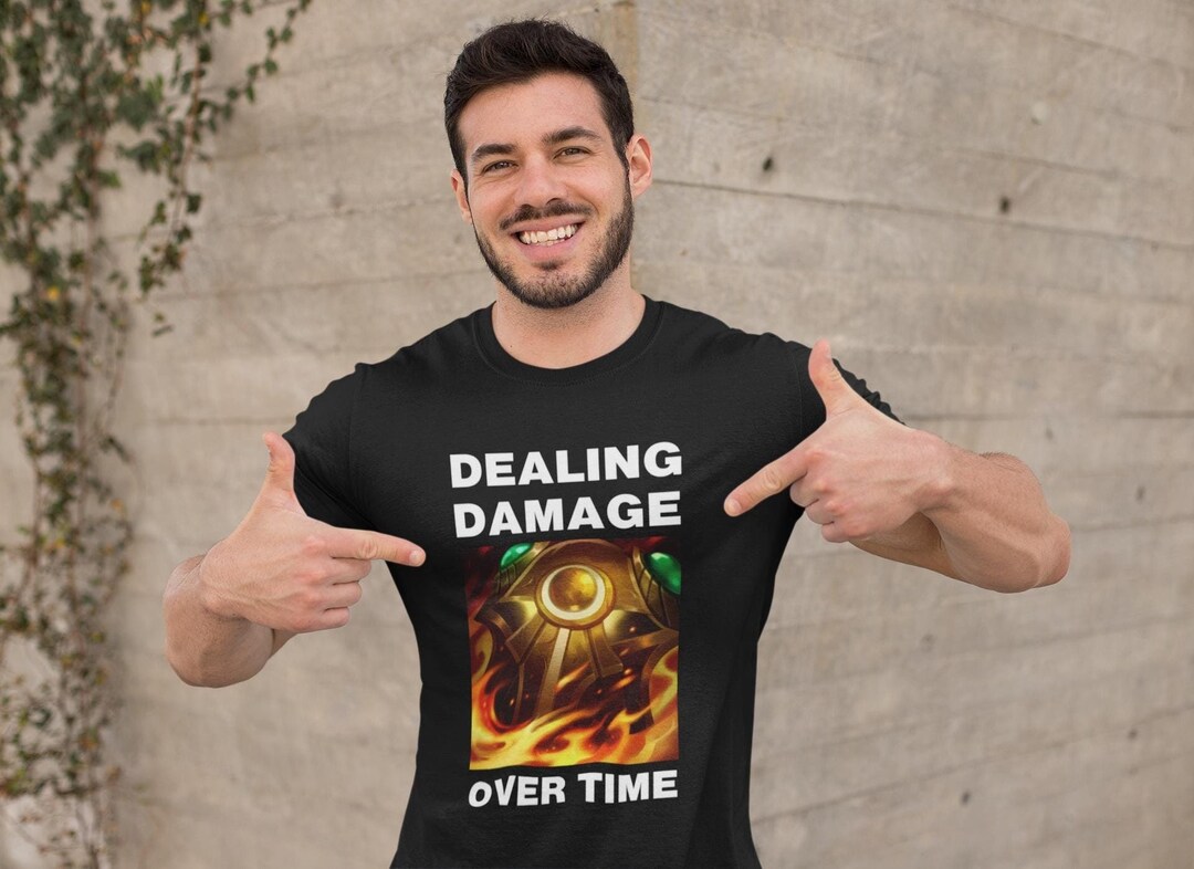 League of Legends Sunfire Aegis Cape Item T-shirt Dealing Damage Over ...